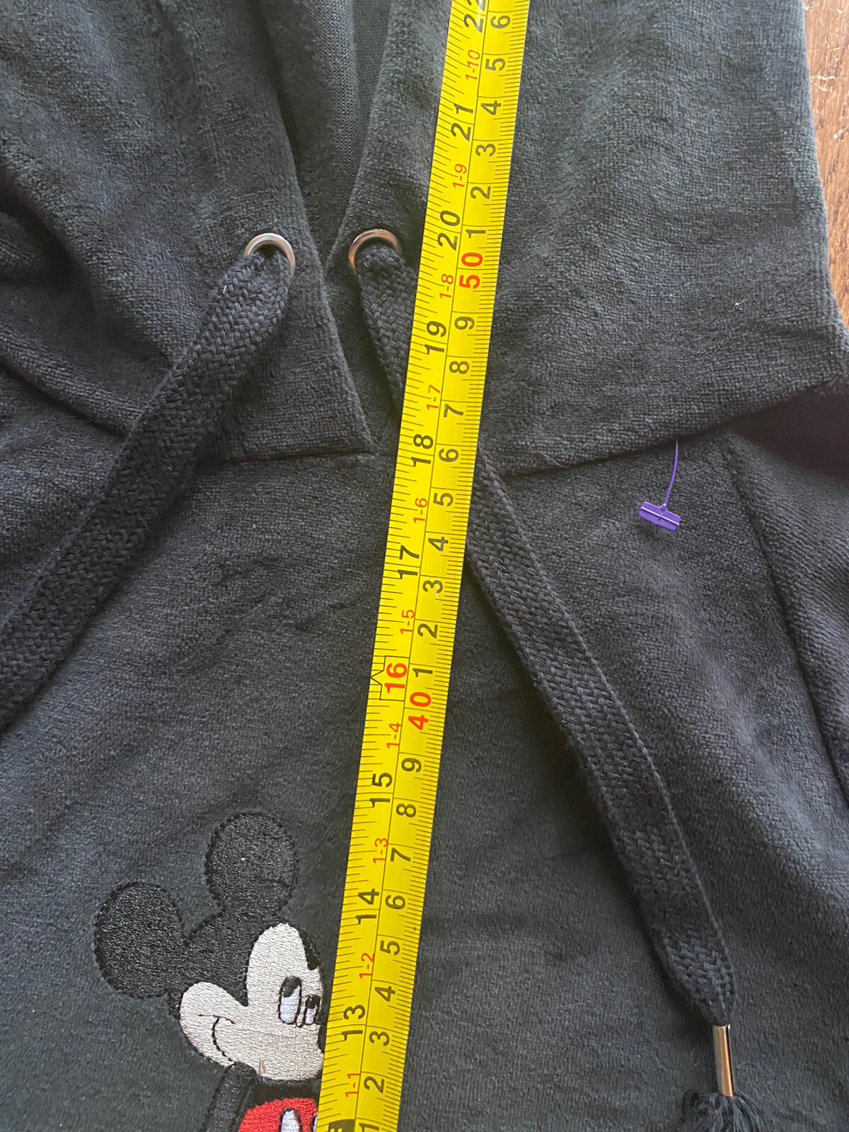 Disney Mickey Mouse Velour Velvet Hoodie Sweat Shirt … - Gem