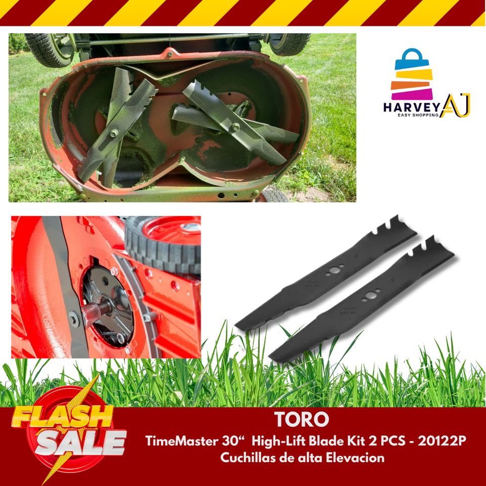 TORO 20122P 2 30” Mulching Blades -Genuine Hi-Lift -Timemaster 116-6358 ...