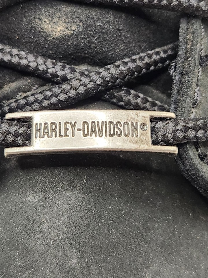 Harley-Davidson Badlands Motorcycle Boots Men's 12 Black Leather Biker ...