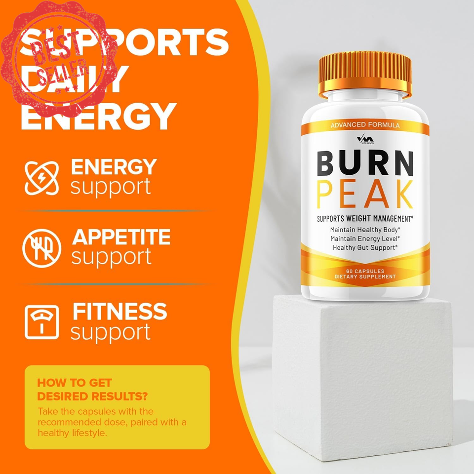 5-Pack Burn Peak Advanced Formula Pills 300Ct Max Strength Wellness ...