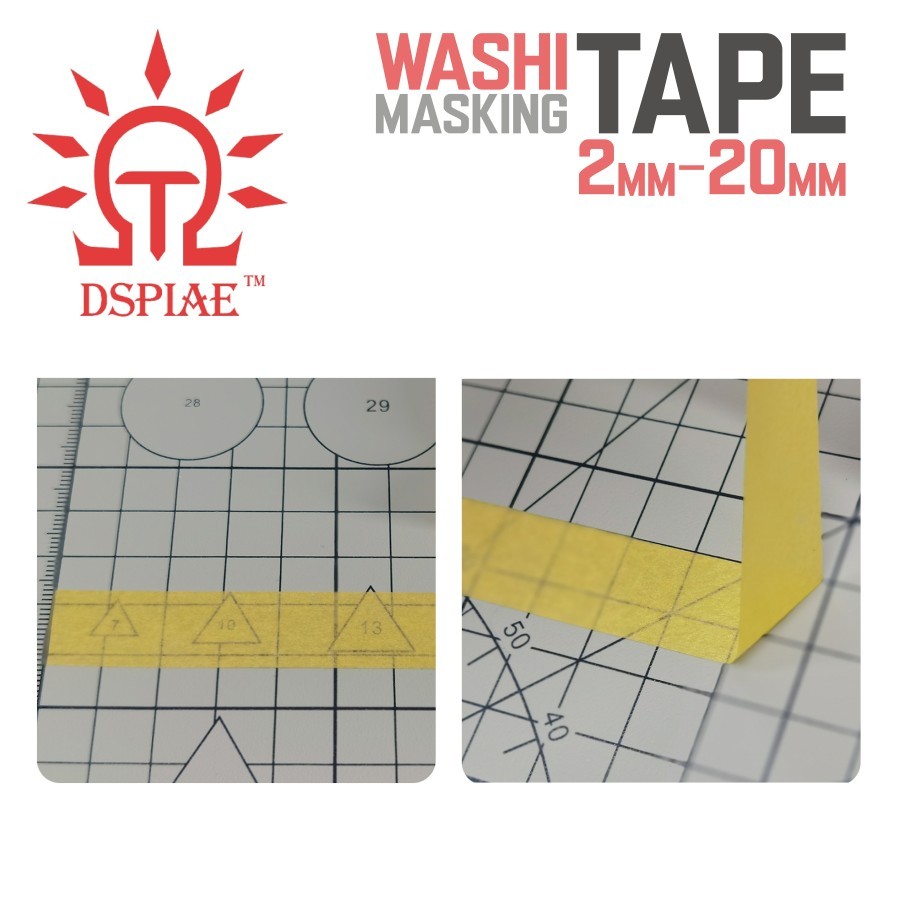 DSPIAE: Washi Masking Tape : 2 - 20mm - Modeling Hobby Tape - 18M ...