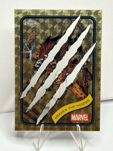 2025 Topps Chrome Marvel KRAVEN THE HUNTER 1/1 SUPERFRACTOR CLAWED ONE ...