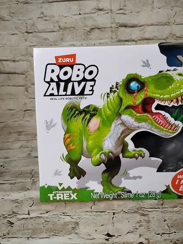Zuru Robo Alive Attacking T-Rex & Surprise Egg Glow In The Dark Dino ...