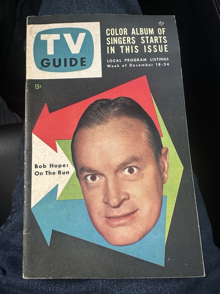 1953 TV GUIDE MAGAZINE BOB HOPE COVER, 12/18/1953 New York Edition Rare ...