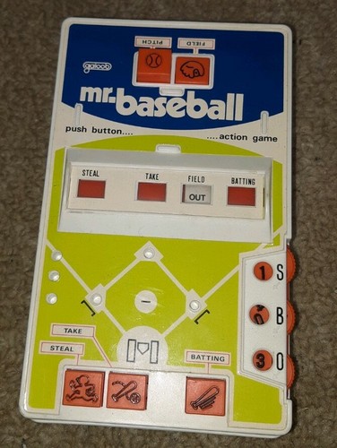 Galoob Original Mr. Baseball Vintage Handheld Electronic Arcade Video ...