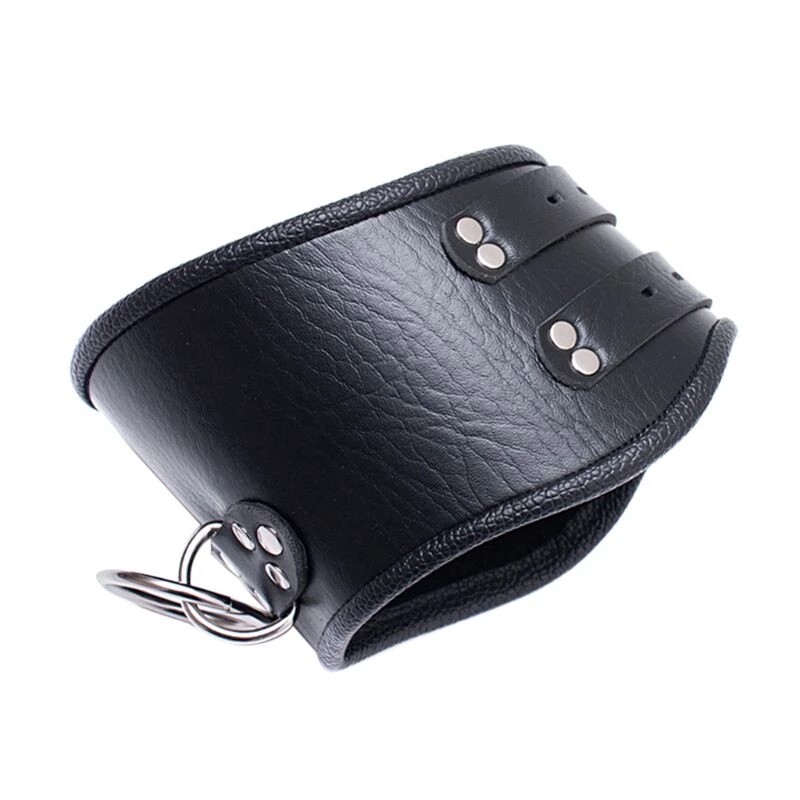 Metal/Nylon Bondage Neck Collar Choker Cuffs Corset Restraint Slave ...