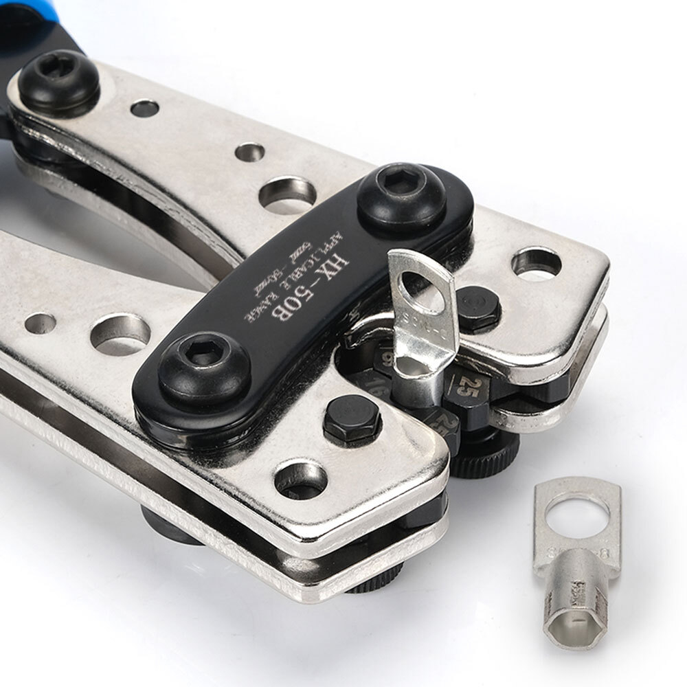 Heavy Duty Battery Cable Crimping Tool Wire Lugs Crimper Terminal ...