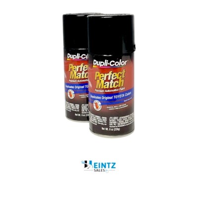 Duplicolor BTY1566 Perfect Match Toyota Black Metallic 8oz Can 2PACK ...