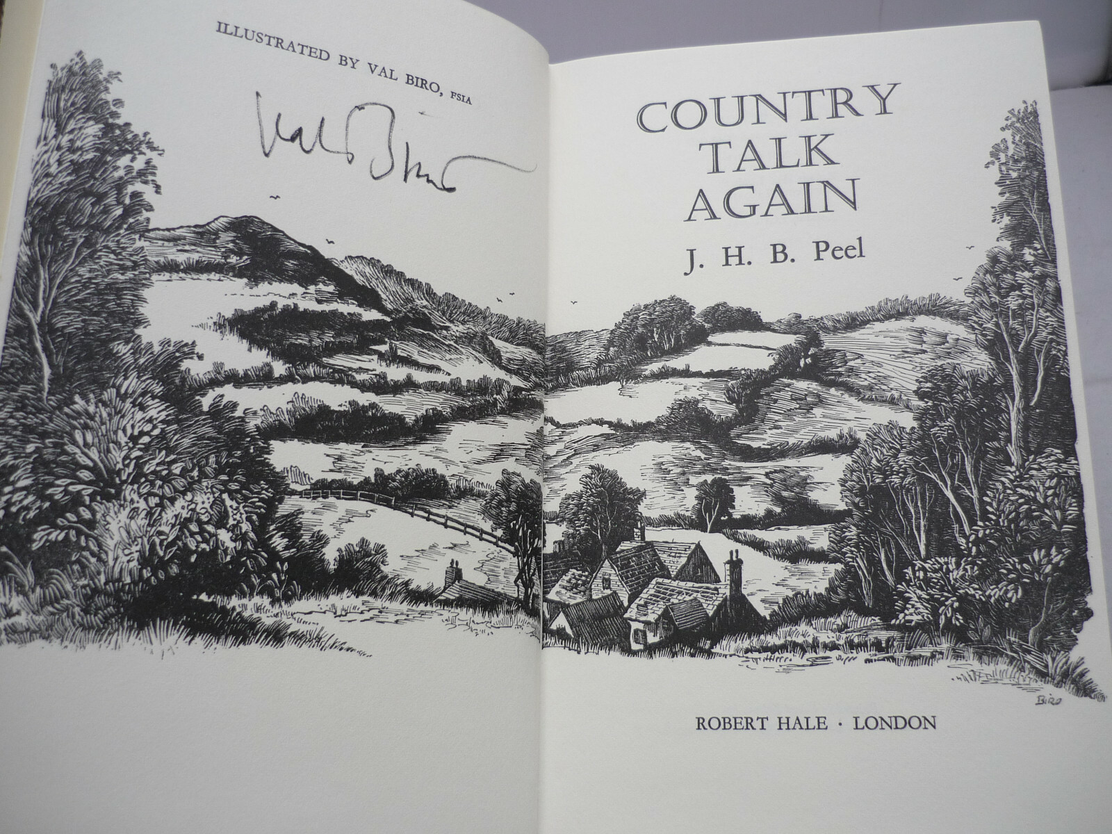 Country Talk Continued by J H B Peel HB DJ SIGNED by Illustrator Val ...