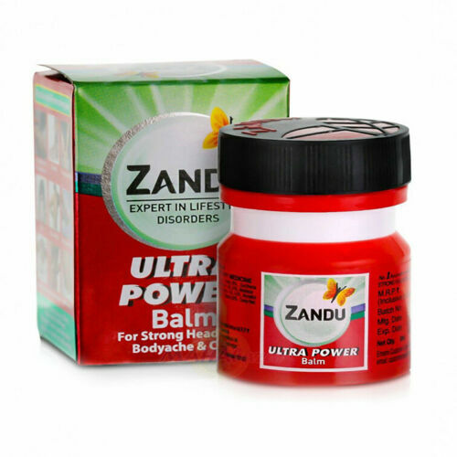20 X Zandu Ultra Power Balm Headache Body Muscle Pain Cold Strain ...