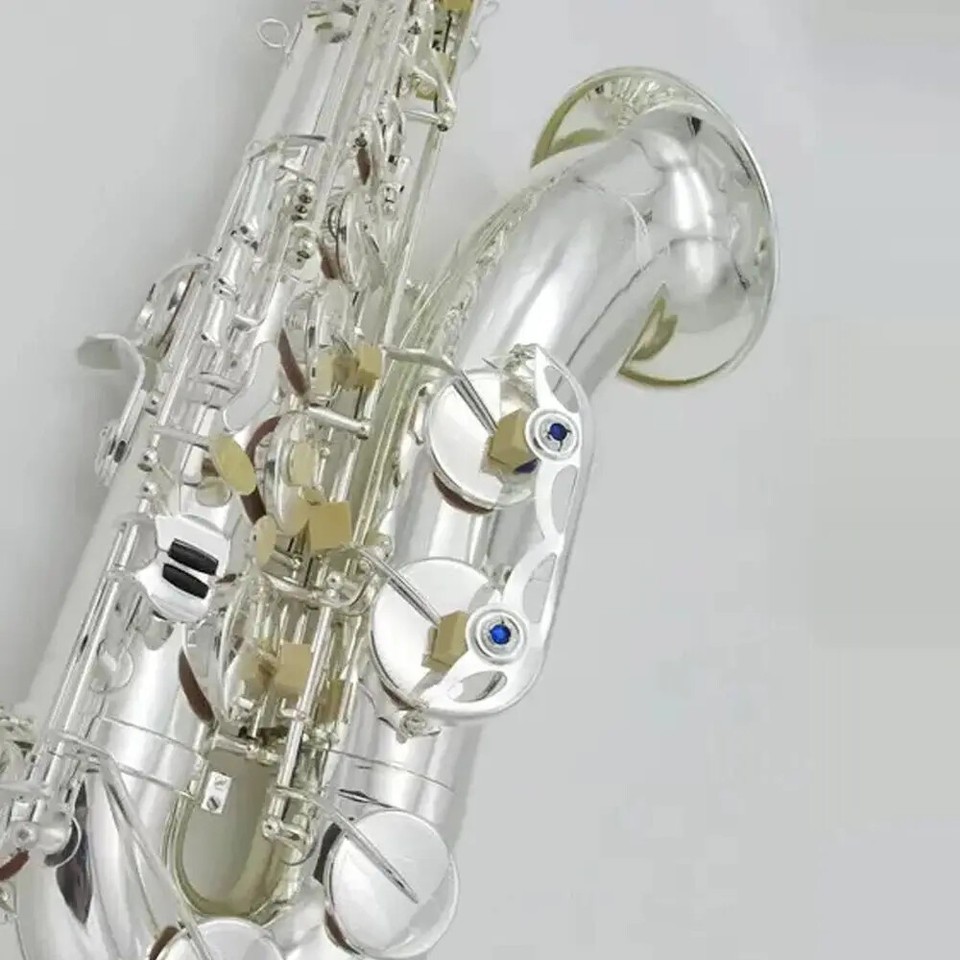 Silver B-tune O20 Tenor saxophone all silver made SAX jazz instrument ...
