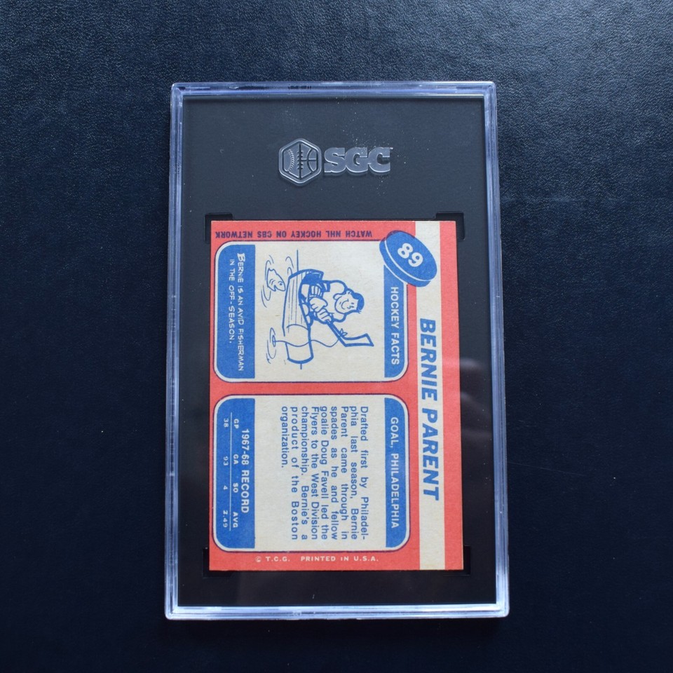 1968-69 Topps #89 Bernie Parent SGC 3.5 | eBay
