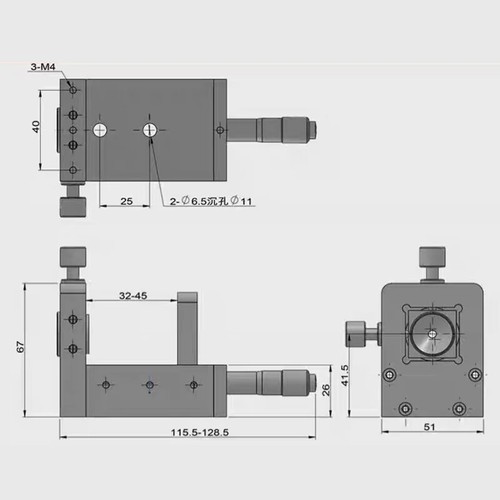 Filter Microscope Objective and Pinhole Adjustment Block Manual Optical ...