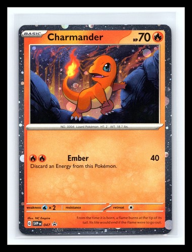 💥 Charmander SVP 047 HD W/GALAXY SWIRL Pokemon 151 Poster Collection ...