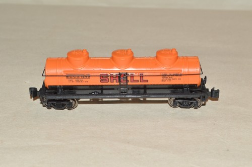 N scale Bachmann Shell Oil Co triple dome tank car train | eBay