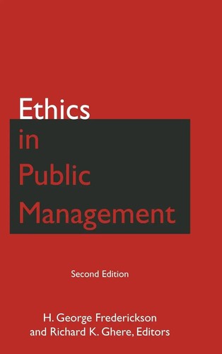 H George Frederickson (u. a.) | Ethics in Public Management | Buch ...