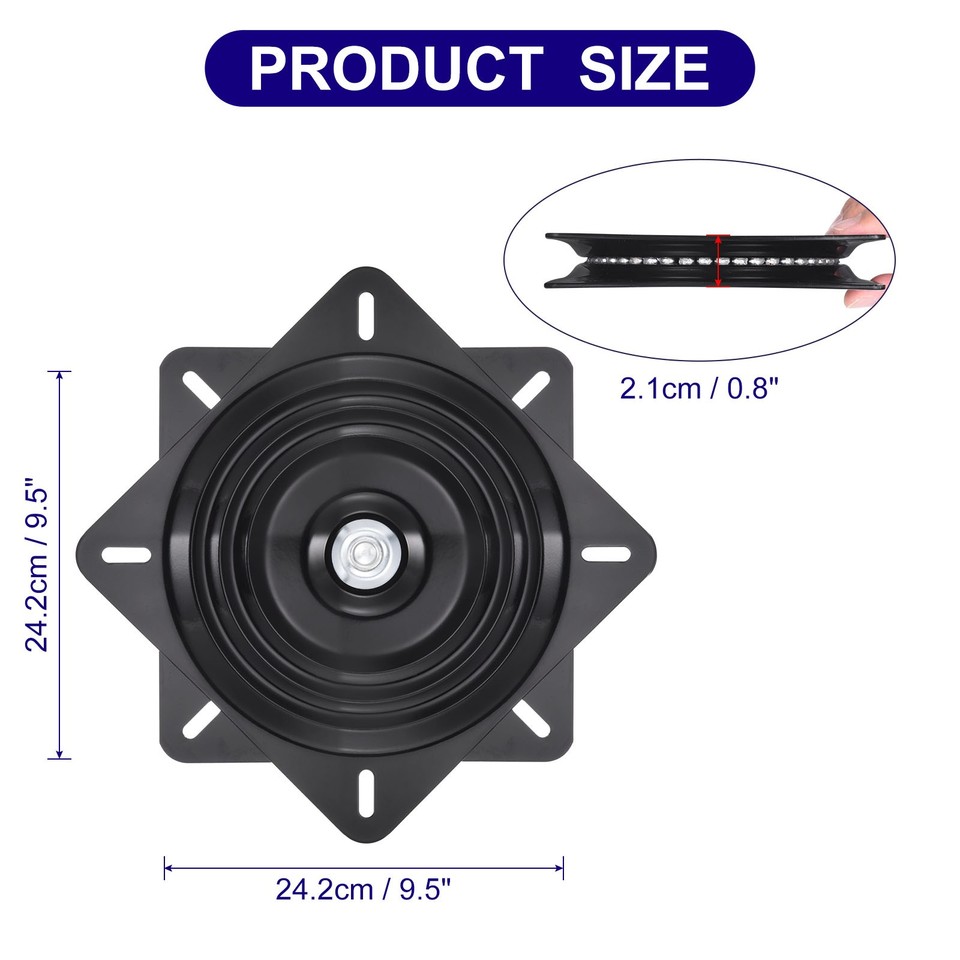 2 Pack Bar Stool Swivel Plate Chair Replacement Plate Steel 10-inch ...