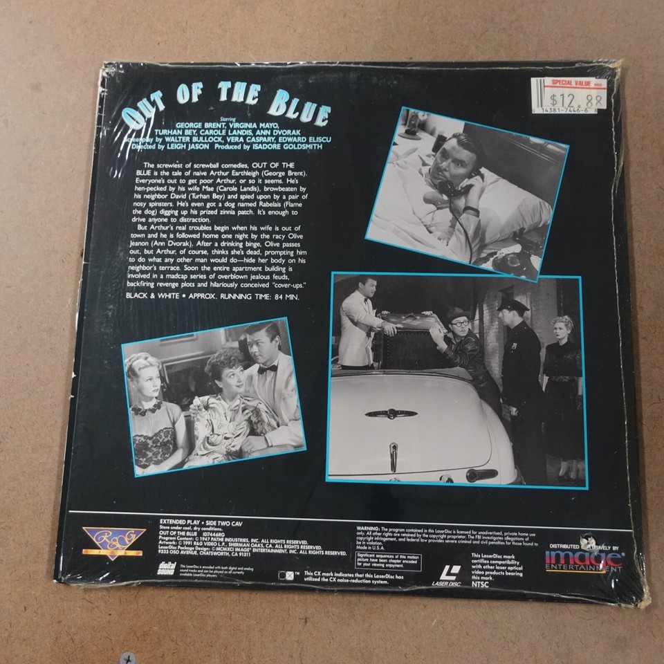 Out Of The Blue Laserdisc Ld Movie | eBay