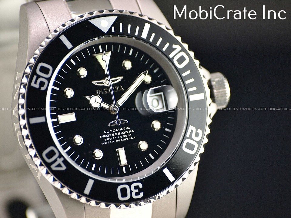 Invicta Men's 45mm SOLID TITANIUM Pro Diver AUTOMATIC NH35A 200m Watch ...
