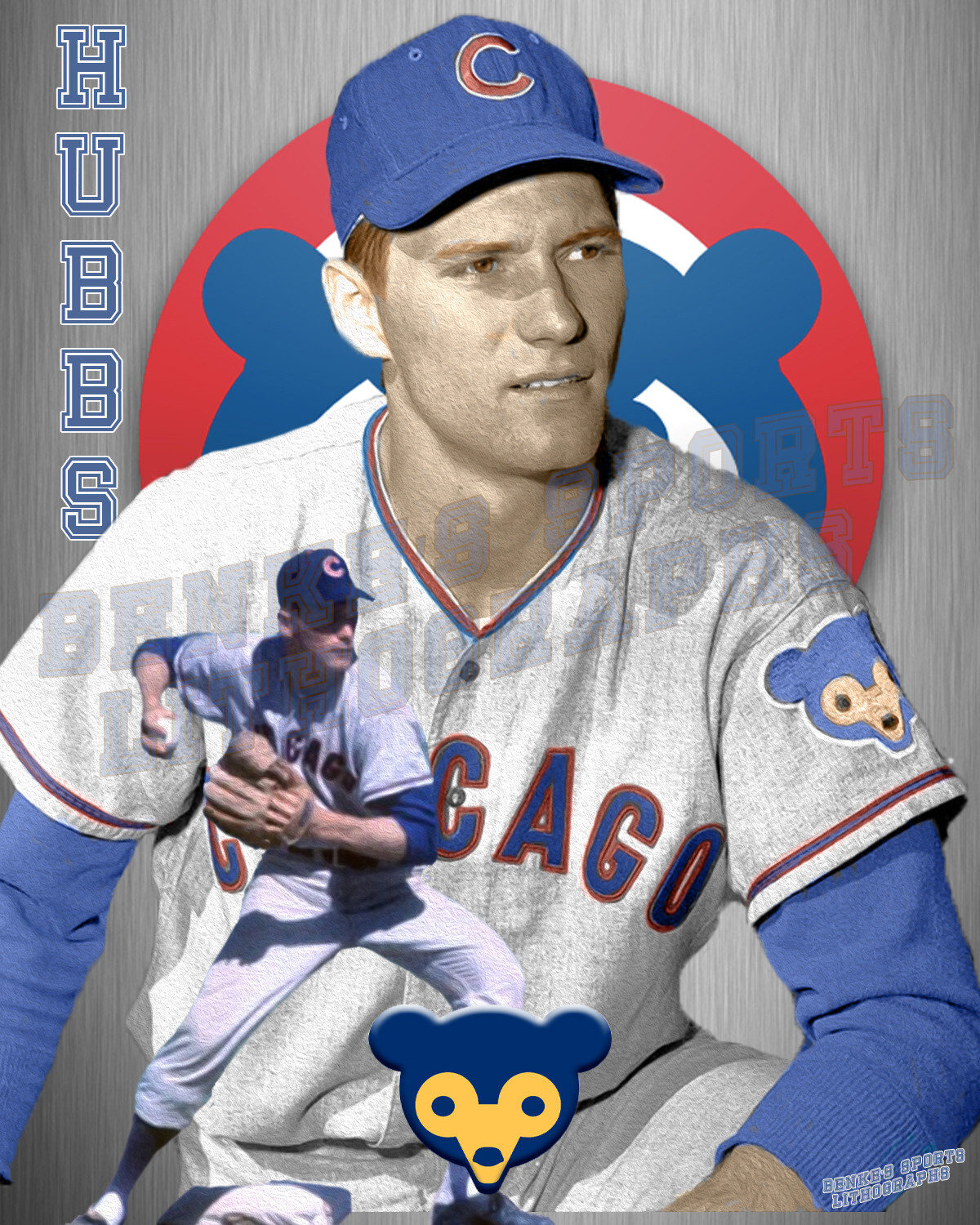 Chicago Cubs Lithograph print of Kenny Hubbs 2023 | eBay