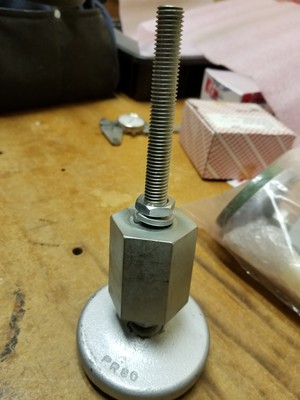 Airloc PR80 Machine Leveling Screw / Pad, Zinc plated steel UIC ...