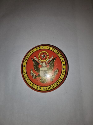 Vintage F.C.C. Authorized Citizens Band Operator Pin | eBay