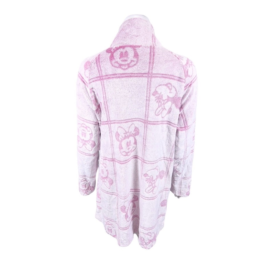 Disney Women's Long Sleeves Shaved Angel Fleece Zip Lounger Top Large ...