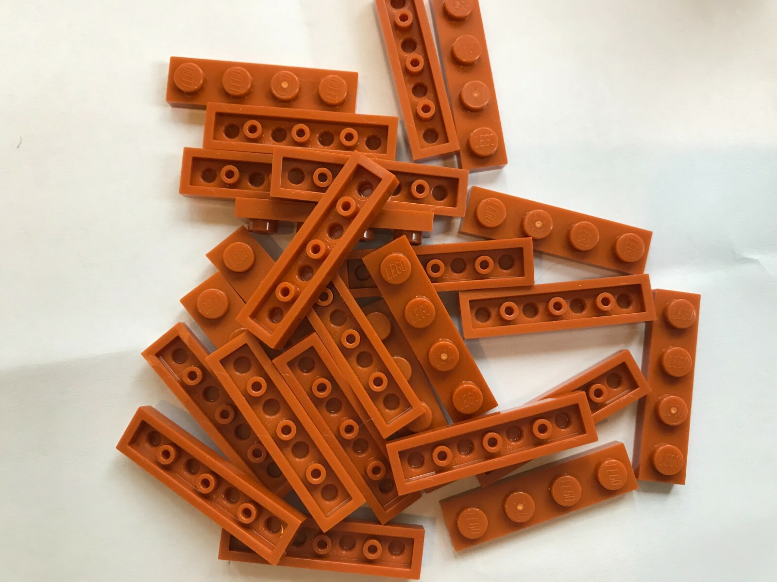 LEGO PARTS-NEW-# 3710-DARK ORANGE -1 X 4 PLATE-25 PIECES | eBay