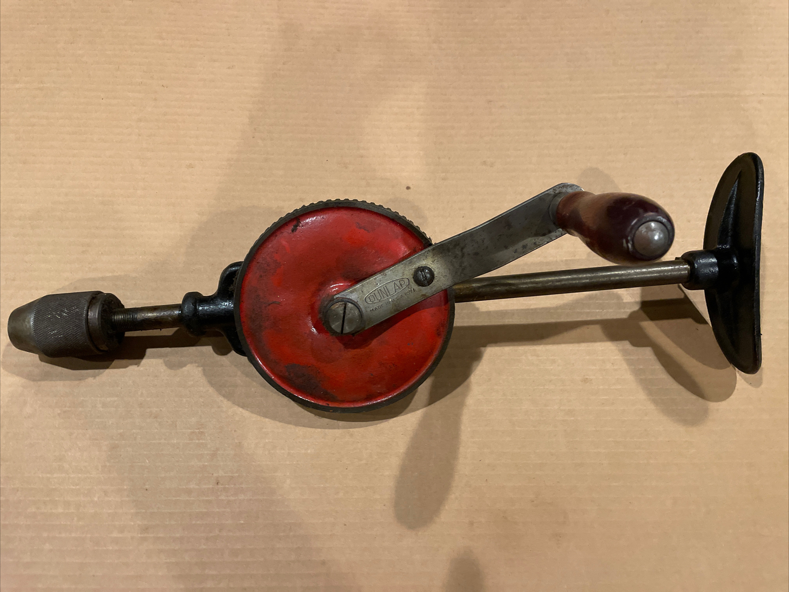 Vintage Dunlap Hand Crank / Shoulder Crank Drill 17” | eBay