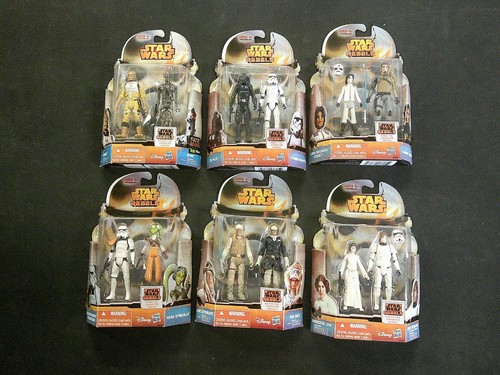 STAR WARS REBELS 2 PACK ACTION FIGURES LOT OF 6 HASBRO 2014 - 12 ...
