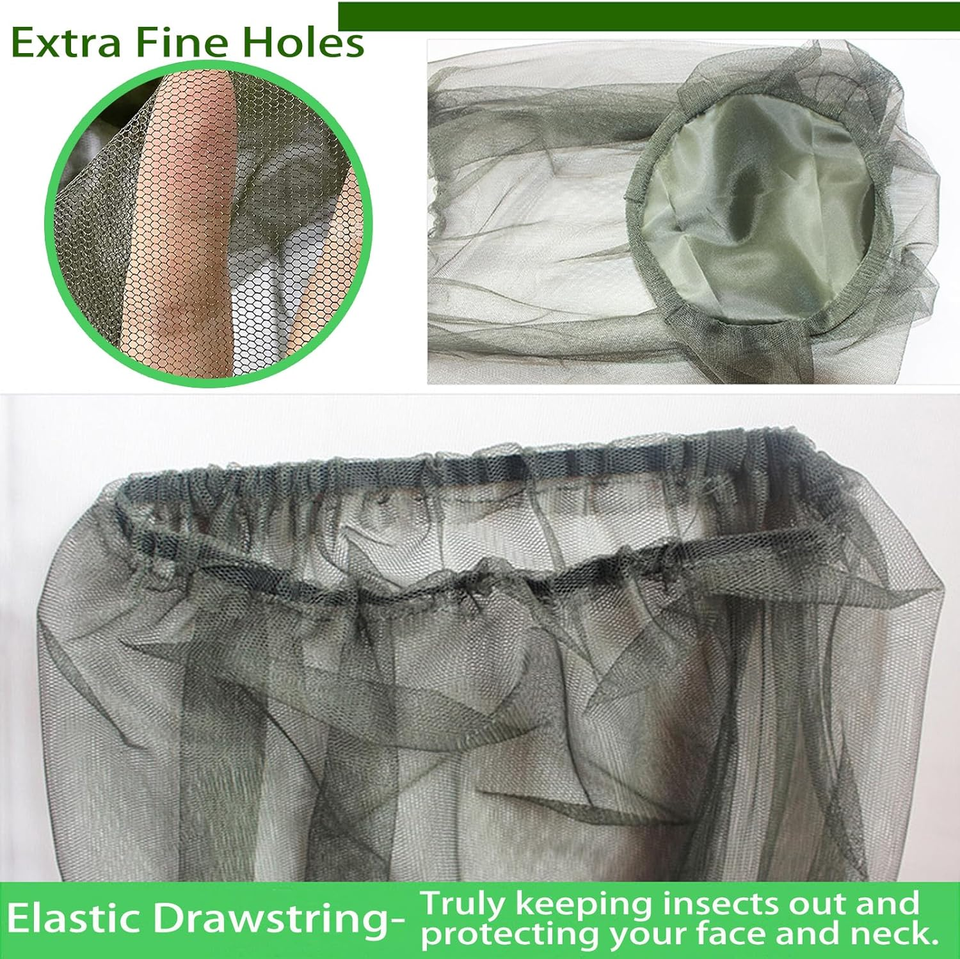 Mosquito Head Net Mesh with Extra Fine Holes Protective Cover Insect ...