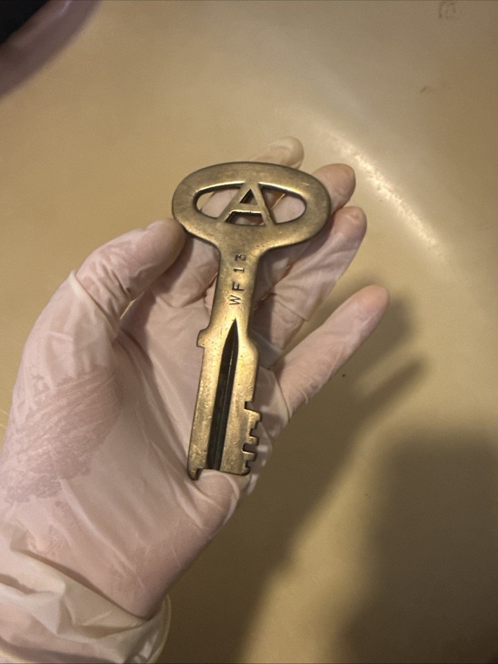 Folger Adam Co. Vintage Brass Prison Key | eBay
