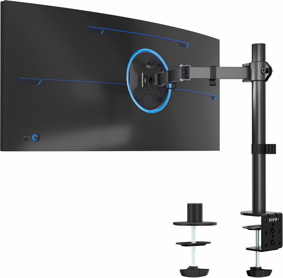 Single Monitor Arm Desk Mount, for Screens up to 32 Inch and 38 Inch ...