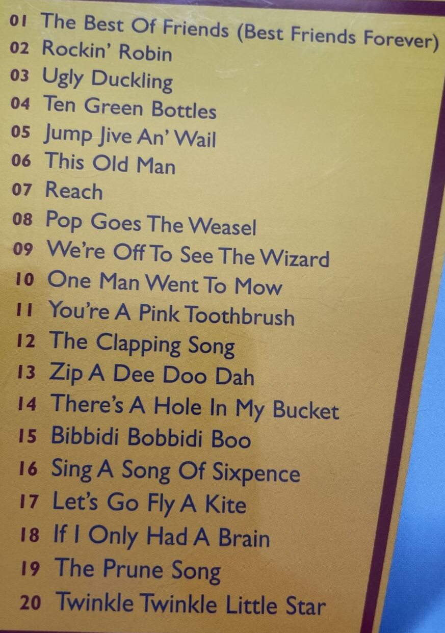 BBC's ' JUSTIN FLETCHER ' : The Best Of Friends : Children's Music CD ...