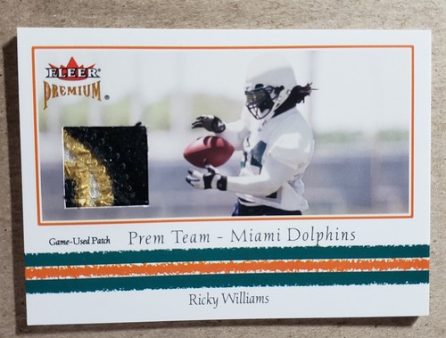2002 Fleer Premium - Prem Team Ricky Williams Jersey Patches /100 (MEM ...