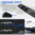 For Infiniti Q50 Q60 Carbon Rear Lip Bumper Diffuser Shark Fin Spoiler ...