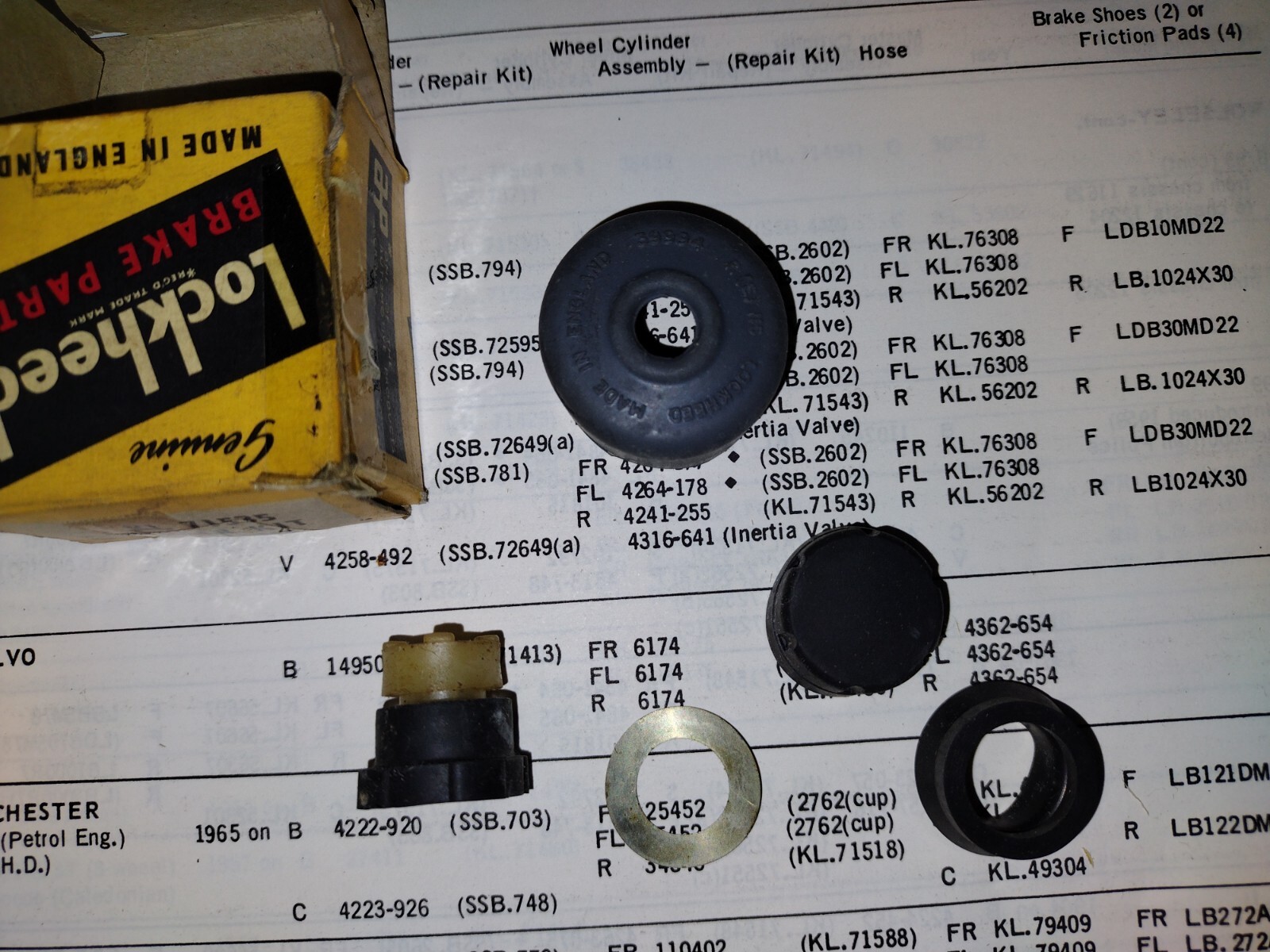 Lockheed Brake Master Cylinder Repair Kit Austin Hillman Sunbeam ...
