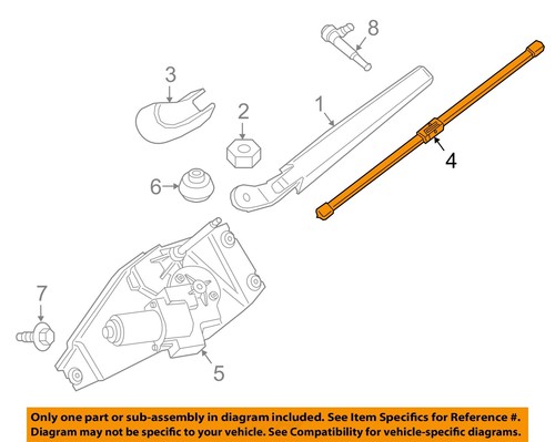 BMW OEM 2016 X1 Wiper-rear Blade 61627356223 for sale online | eBay