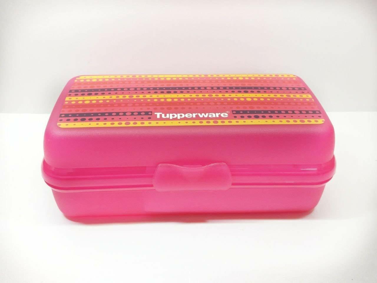 Tupperware Oblong Sandwich keeper 500 Ml Pink 1 Containers Lunch ...