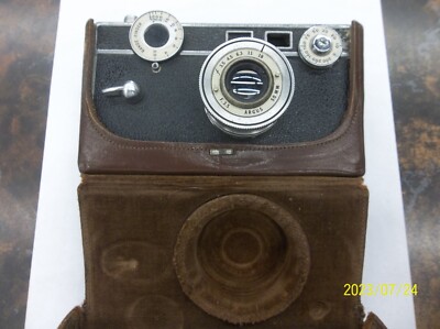 Argus rare Model C The Brick 35mm Camera with ORIGINAL LEATHER Case ...