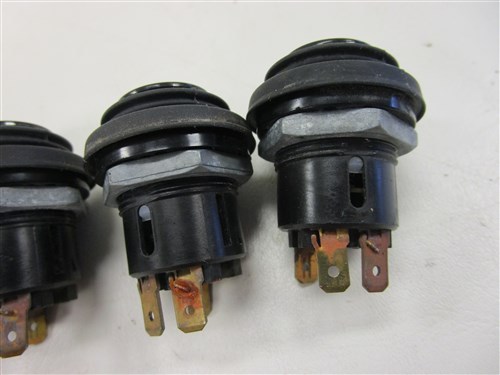 RANGER ILLUMINATED ACC/BILGE PUSH BUTTON SWITCH SET OF (4) BLACK MARINE ...