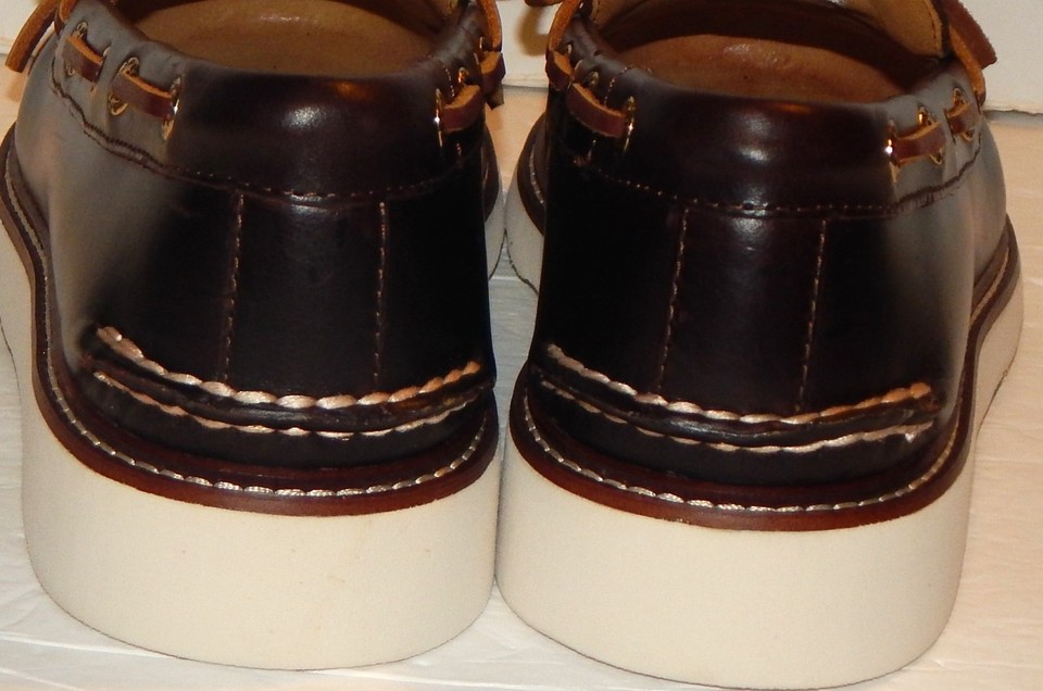 Sperry Men's Gold Cup 1 Eye Leather Boat Shoes Size 8 or 9 Brown | eBay