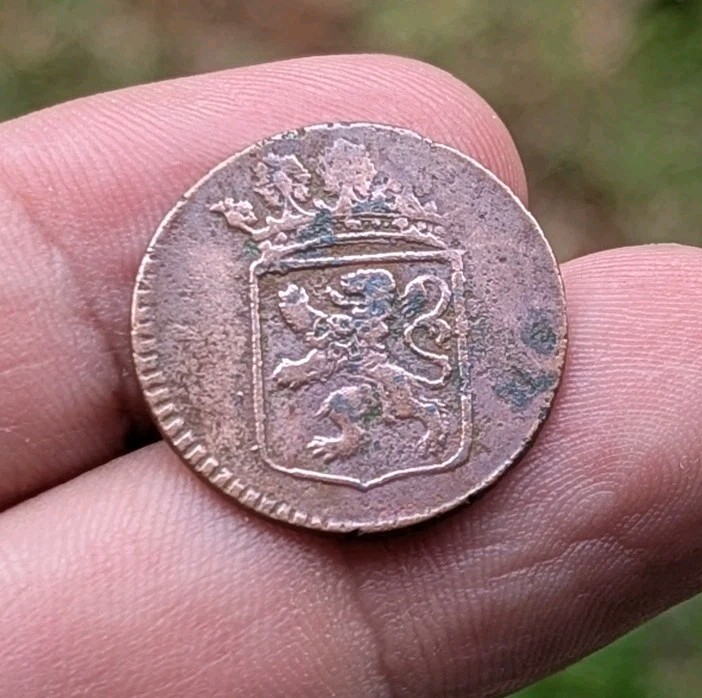 1776 Netherlands VOC Duit New York Penny HOLLAND Independence DATE Coin ...