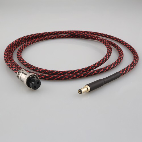 Silver plated 2 female pin 2.1mm/2.5mm DC cable is applicable to linear ...