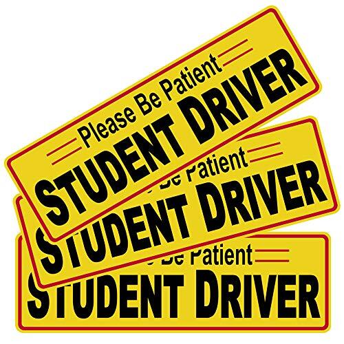 Student Driver Please Be Patient Sticker Decal Safety Signs 12"x3.8" | eBay