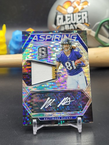 HAYDEN HURST 2018 SPECTRA ASPIRING BLACK LIGHT PATCH AUTO ROOKIE 1/10 (CBMH) | eBay