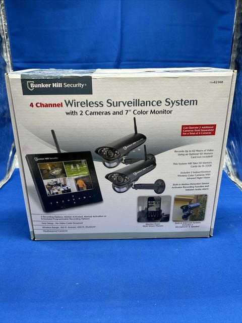 Bunker Hill Security 62368 Wireless Surveillance Camera - Black for ...