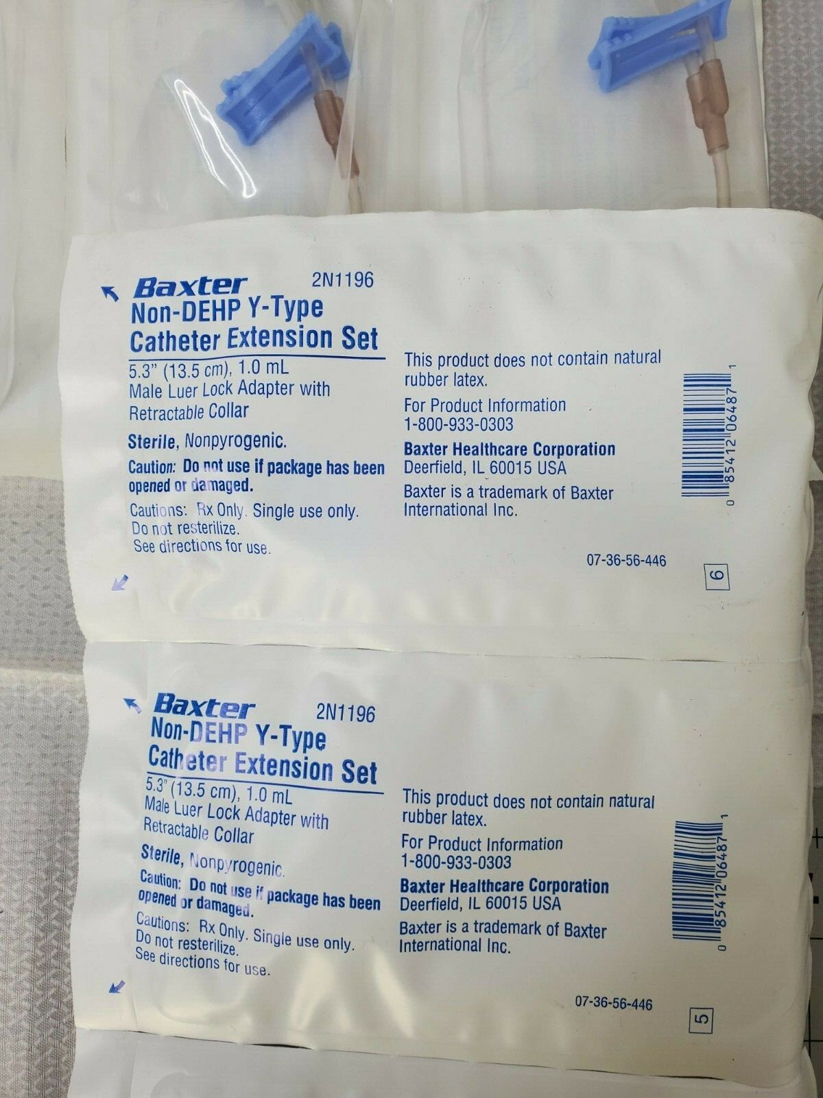 15 Packs Of Baxter Healthcare System Non-Dehp Catheter Extension Set ...