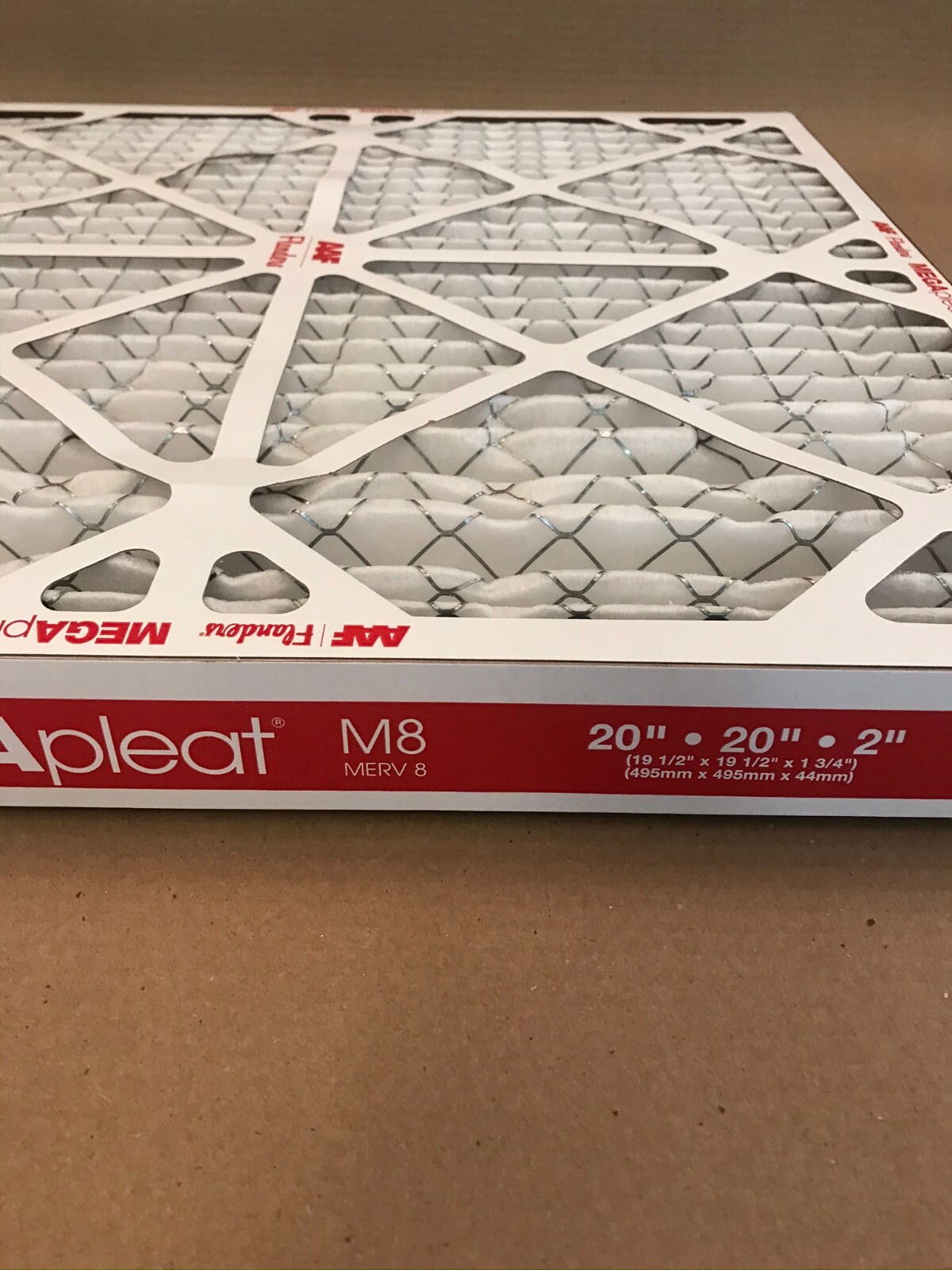 NEW AAF Flanders MEGApleat Merv 8 148-802-700 Filter 20x20x2 10-Case | eBay