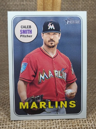 2018 Topps Heritage Caleb Smith Baseball Card #647 Marlins FREE S&H A6 ...